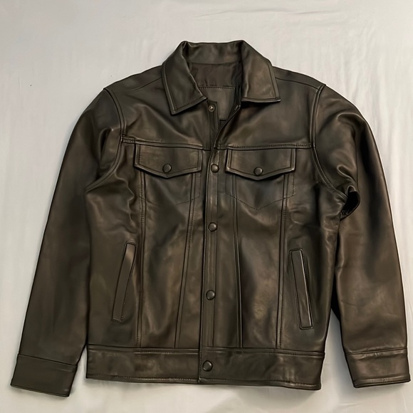 Hand Crafted | Jackets & Coats | 0 Leather Bottom Shirt Jacket | Poshmark